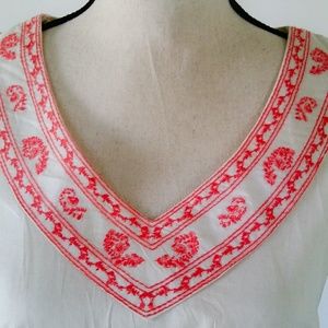 Black Rivet | Tops | Black Rivet Top Off White Embroidered Trim | Poshmark